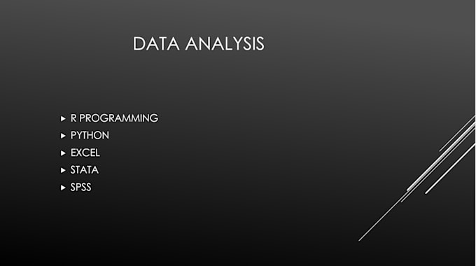 Do Statistical Data Analysis R Coding Stata Spss Excel Python