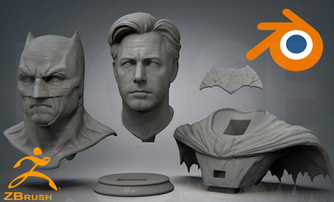 Sculpt realistic 3d head, bust, statues, bust model,3d face by Ronald ...