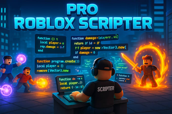 Script roblox game development, scripter, roblox scripting by Martinsjroblox | Fiverr