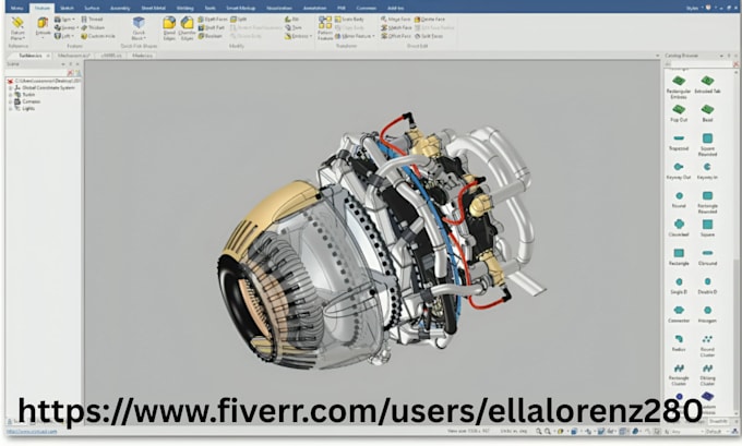 Do 3d cad design, 3d cad modeling, product design for 3d printing on solidworks by Ellalorenz280 ...