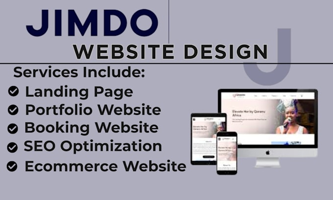 Design jimdo website booking landing page portfolio jimdo ecommerce ...