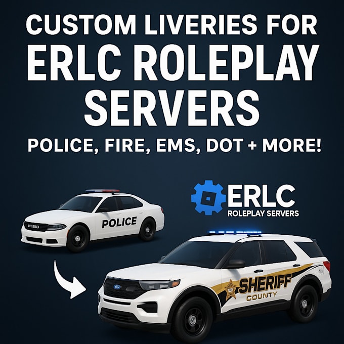 Design custom erlc liveries for your roleplay server by Kelly_098 | Fiverr
