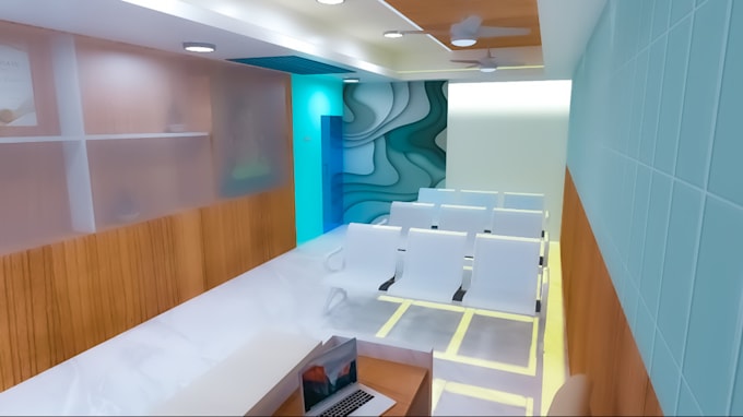 Design 3d hospital, operating room,clinic interior, reception, enscape ...