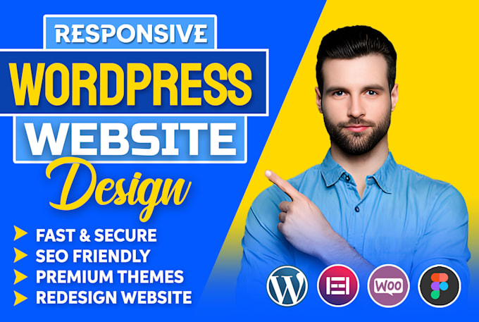 Create and build responsive wordpress website design or website redesign by Saimhameed837 | Fiverr