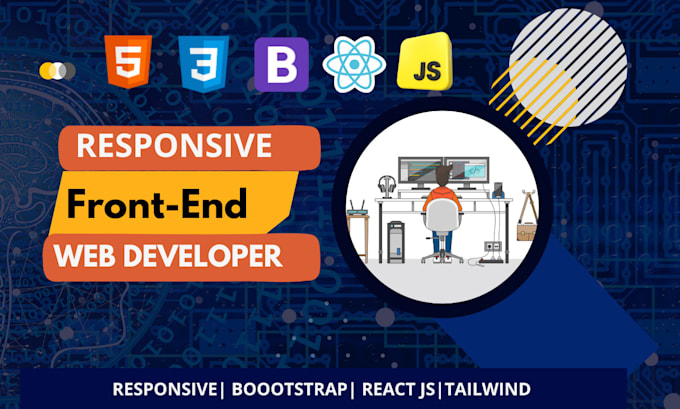 Design responsive websites and landing pages with html, css, react ...