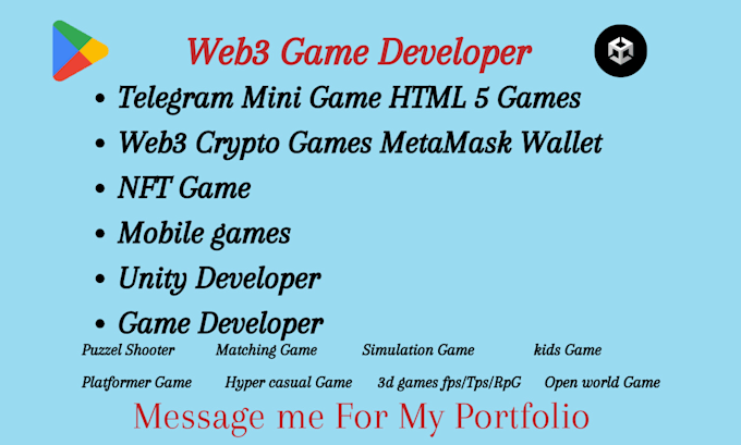 Telegram mini game using unity 2d 3d by Inteligenstudio | Fiverr