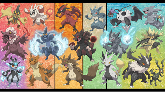 Create pokemon pixel art fakemon sprites pixel art card emotes trainer ...