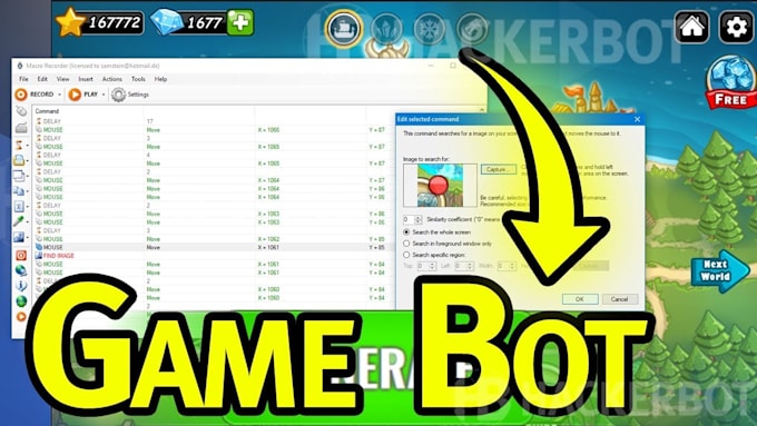 Develop automation game bot,cheated bot,game cheats bot, mmorpg bot,telegram bot by Yimar1234 ...