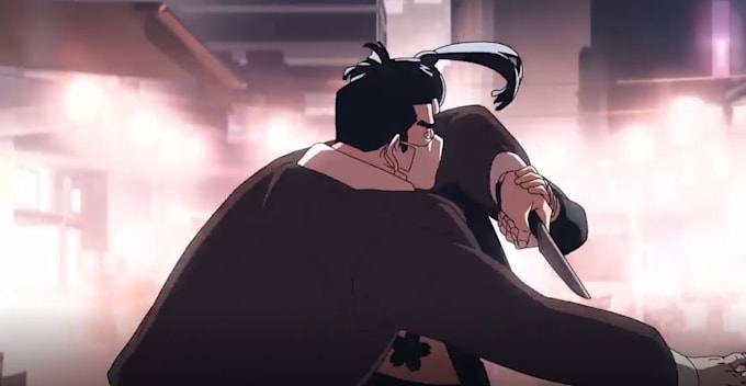 Make 2d cartoon anime fight japanese anime style anime animation ...