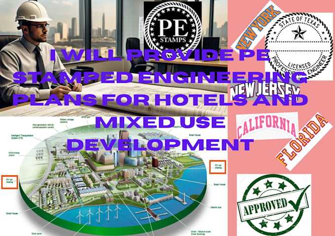 Provide pe stamped engineering plans for hotels and mixed use development by Eng_thomas27 | Fiverr