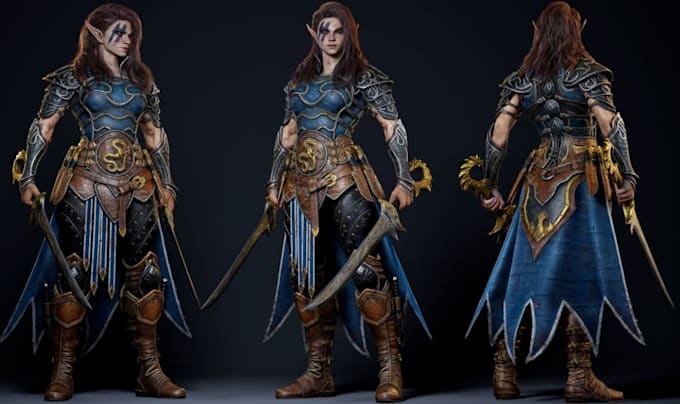 3d game character, ue5 model, nifty island, 2d image to 3d, nsfw vrchat, rig3d by Omomose | Fiverr