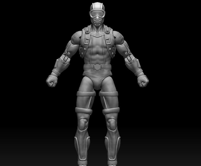 Custom articulated animal figure posable figure kenner figure 3d model ...