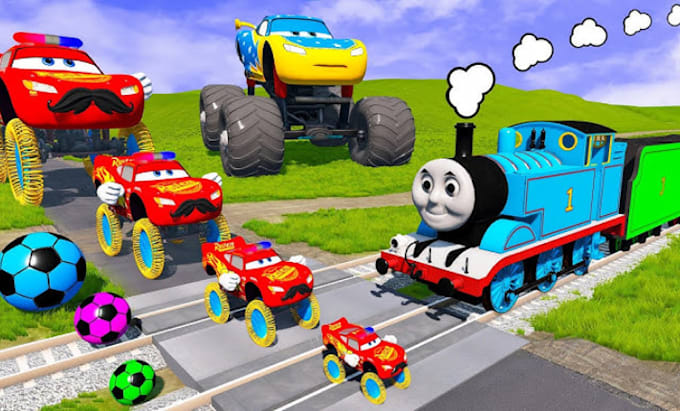 Create beamng drive video with thomas train and mcqueen mods for ...