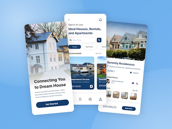 Develop vtu app properties management app, travel app, estate app ...