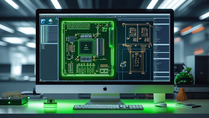 Design professional pcb layout circuit schematic 3d model gerber file ...