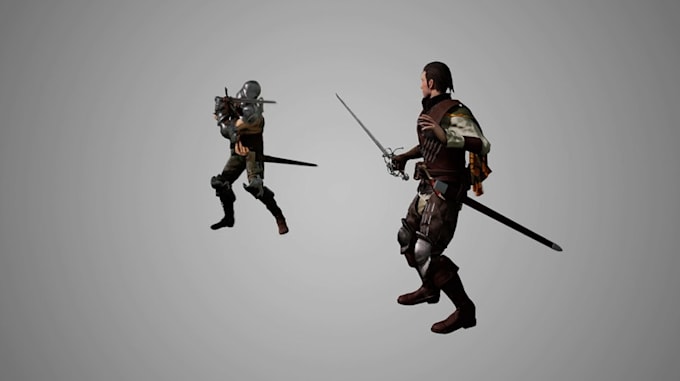 Unreal engine character animation,combat combo,ue5,blender animation retarget,ue by ...