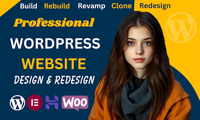 Design redesign build rebuild revamp copy clone or duplicate wordpress ...
