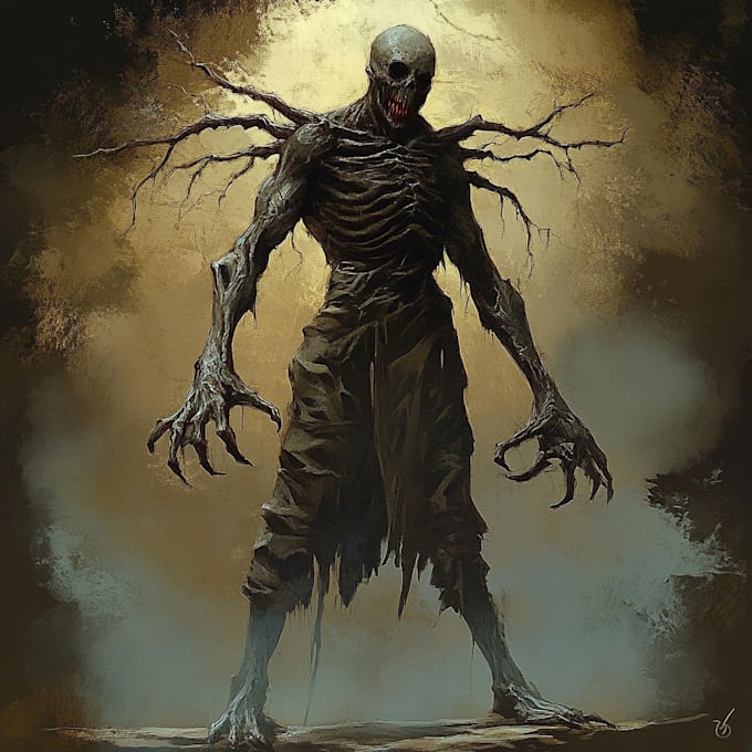 Create concept drawings for fantasy characters and spooky horror ...