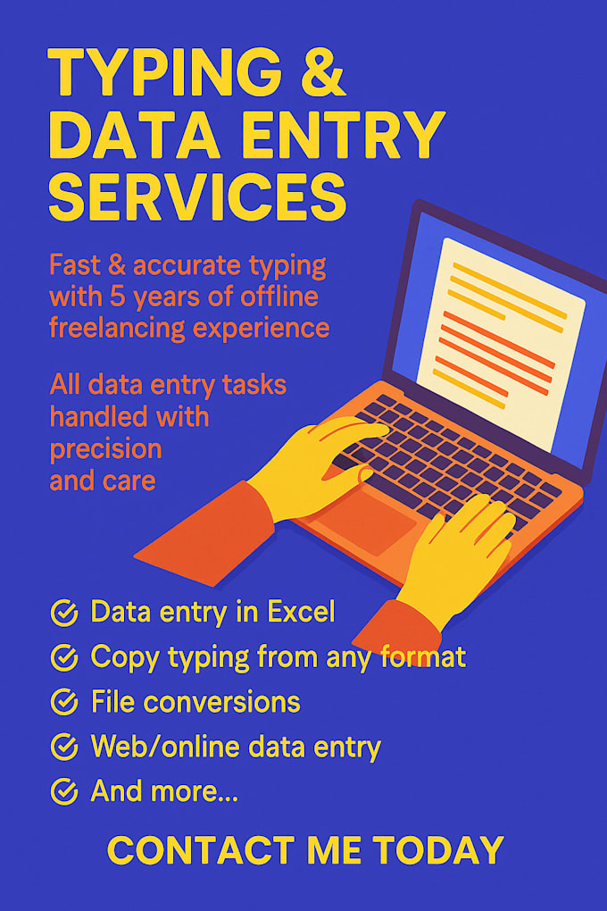 Do fast and accurate typing, pdf to word, and data entry work by ...