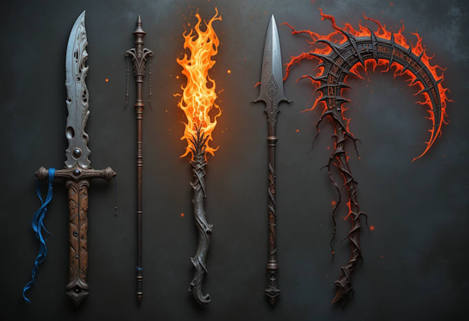 Design your fantasy and dnd weapons by Watkinsow | Fiverr
