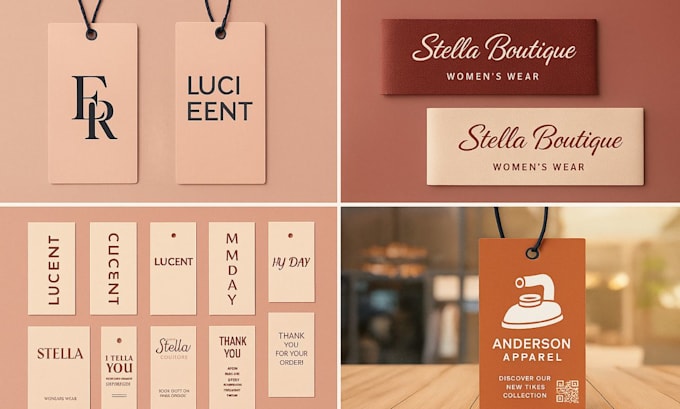 Design luxury clothing label redesign clothing logo hangtag label ...