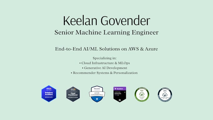 Build and deploy custom ai or ml solutions by Keelangov | Fiverr