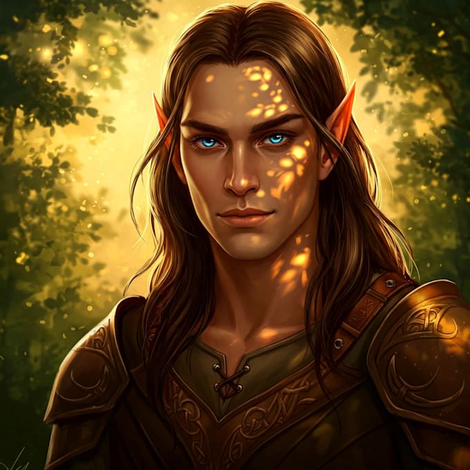 Draw realistic fantasy character portrait for you by Antonenk | Fiverr