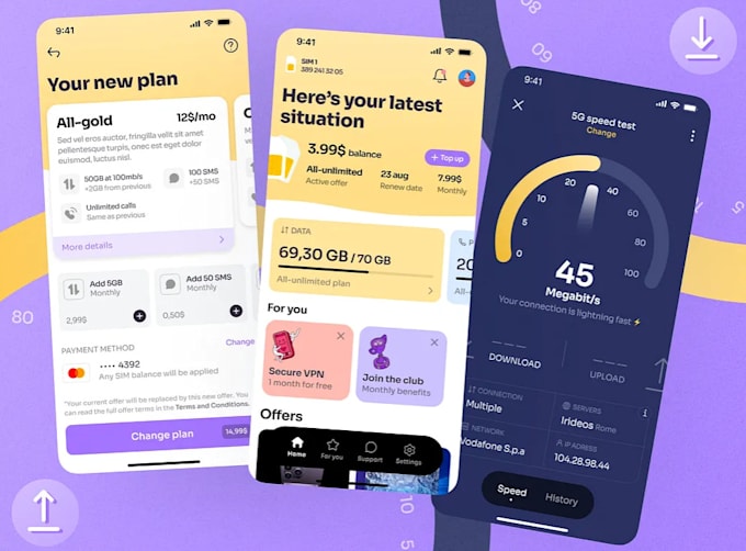Develop softphone app, linphone app, esim app, voip app, esim website ...