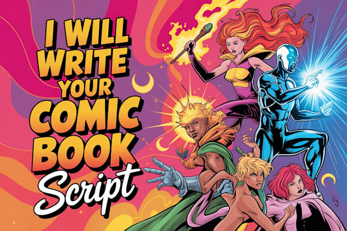 Write your comic book script for anime manga script comic screenplay in ...