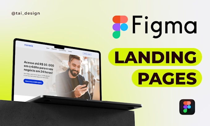 Design high converting saas or course landing pages in figma by Tai ...