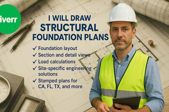 Draw structural foundation, slope, fill and building into bedrock plan ...