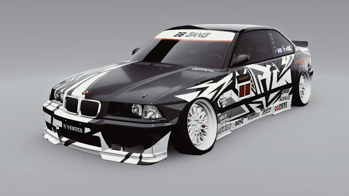 Custom 3d car design, drift racing assetto corsa mods,livery car ...
