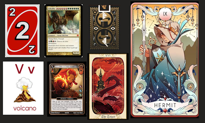 Card game design uno poker card tarot card design playing card design ...