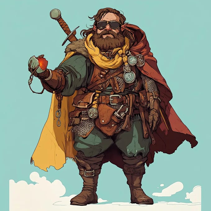 Dnd character art and dnd character art by Aaronardson | Fiverr