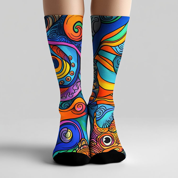 Draw a creative socks unique sock design for you by Kangingo30 | Fiverr
