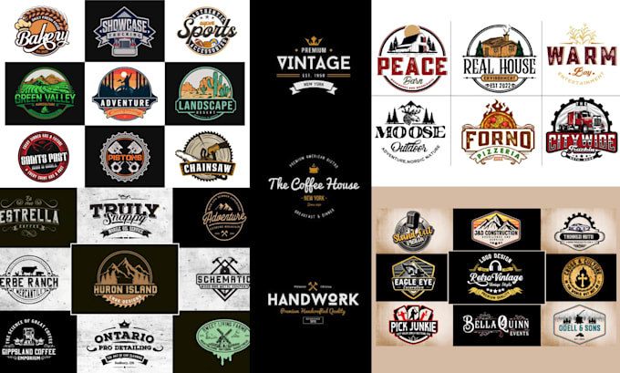 Create a custom vintage logo with a retro vibe by Anne_duhamel | Fiverr