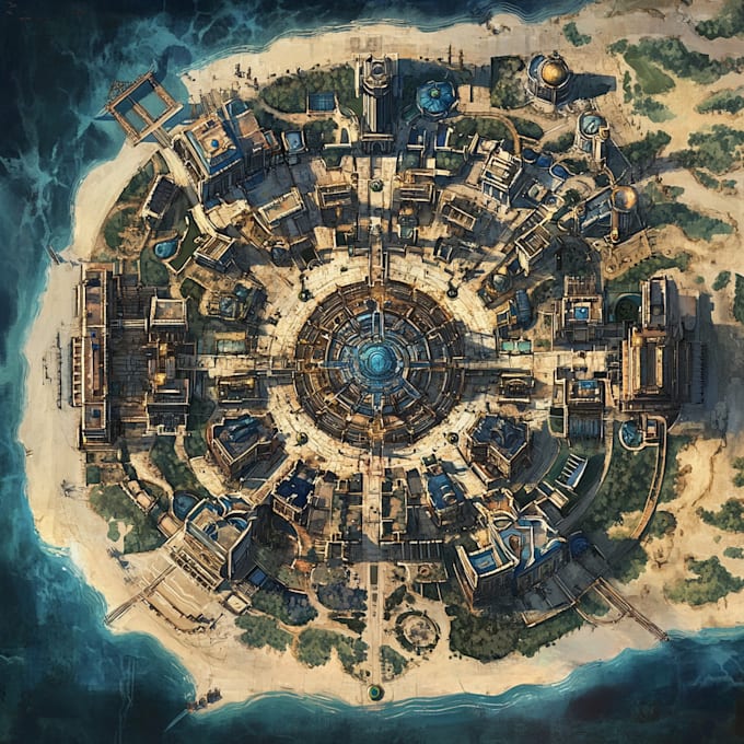 Draw a professional fantasy map for you by Angelerson | Fiverr