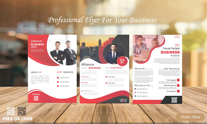 Design professional flyers and brochures with a free qr code by ...