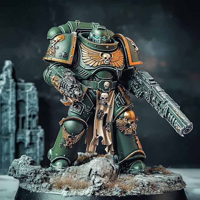 Paint your warhammer 40k miniatures by Iyenelkrana | Fiverr