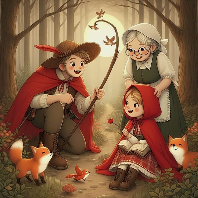 Illustrate children story book illustration, christian story book ...