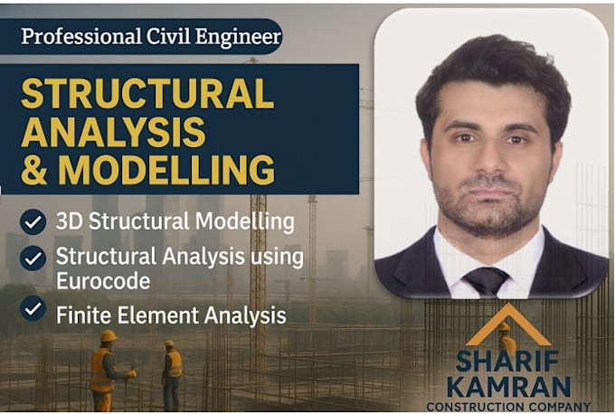 Steel structure modeling and analysis using eurocode by Sharif_kamran | Fiverr