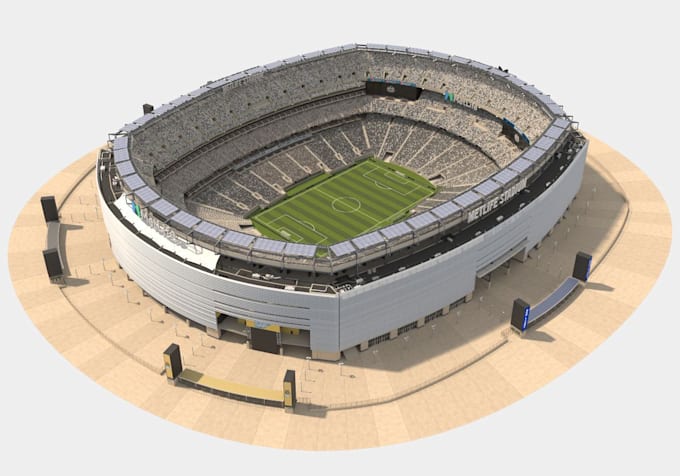 Create realistic 3d stadium design 3d stadium modeling sports arena ...