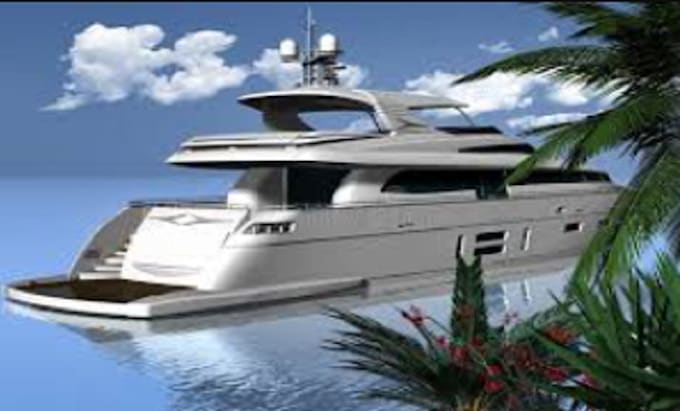 Design luxury yacht, boat models, 3d reefer vessels, marine logo, yacht ...