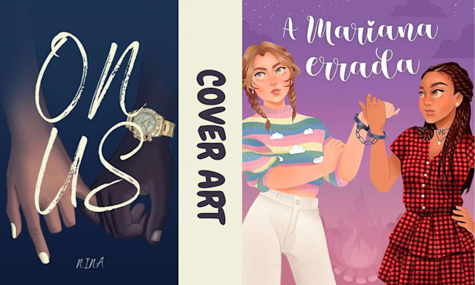 Illustrate book cover character design detailed book cover art of any ...