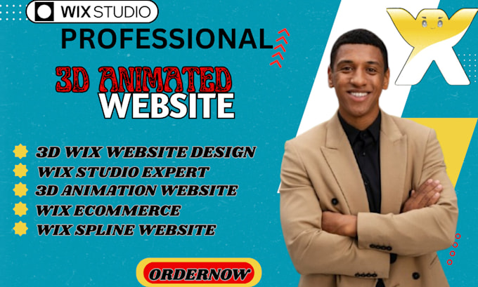 Design 3d animated wix website 3d interactive wix studio 3d wix spline animation by Sundayajani ...