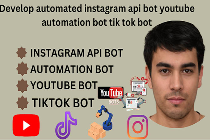 Tiktok bot, instagram api bot, youtube bot, tiktok shop bot, tiktok api mass dm by Fhelobanty0 ...