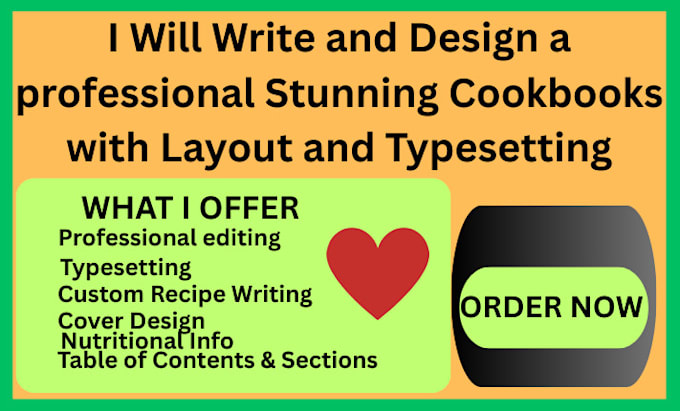 Write and design stunning cookbooks with layout and typesetting by Claudia_carmen0 | Fiverr