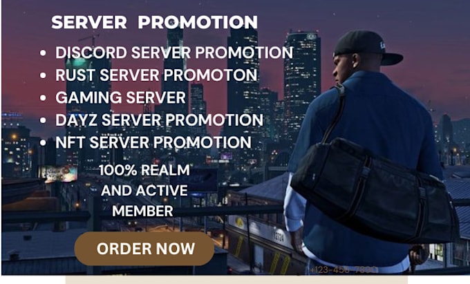 Promote your discord, rust server, fivem, and dayz game server ...