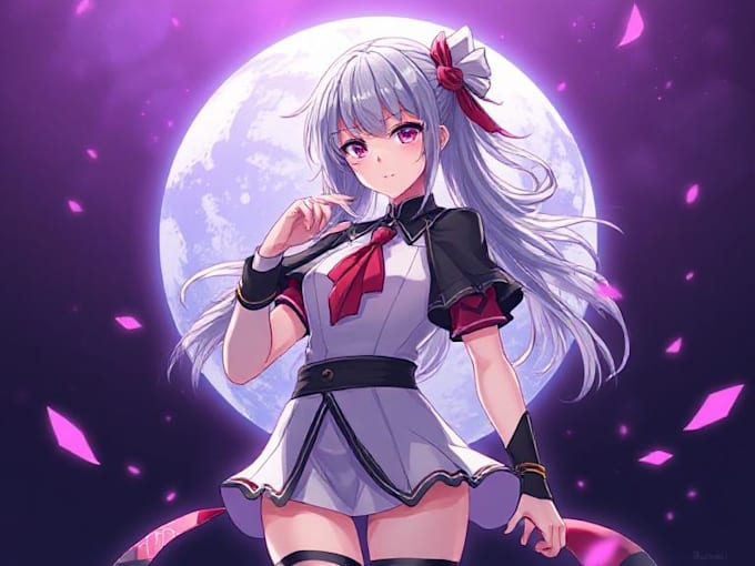 Make design visual novel anime character by Miempuller | Fiverr