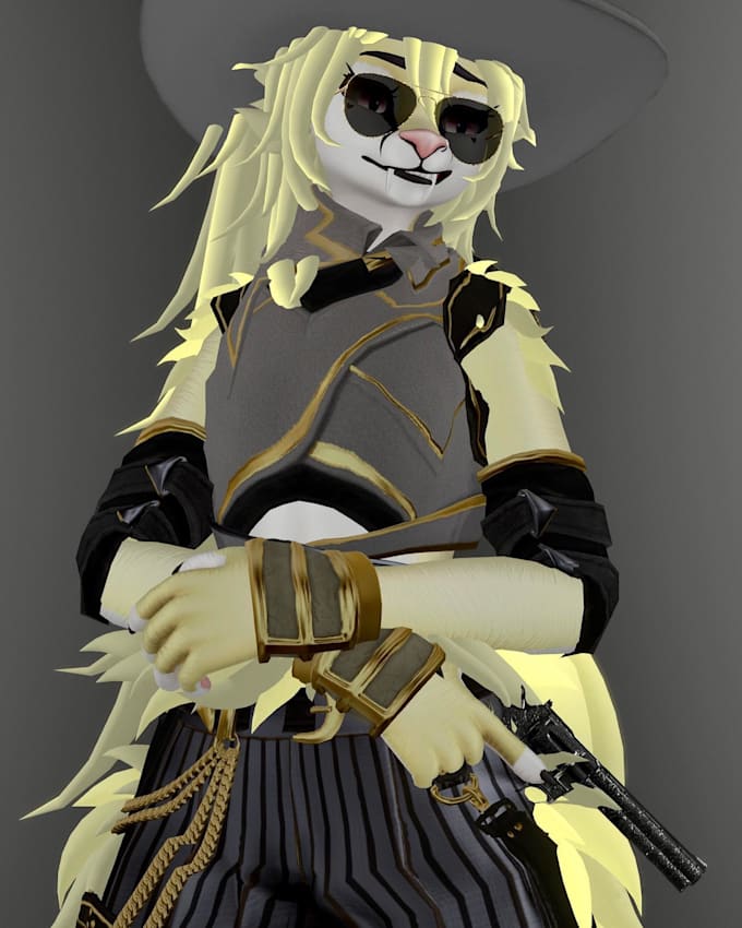Create furry avatar, nsfw character anime vrchat avatar furry character ...